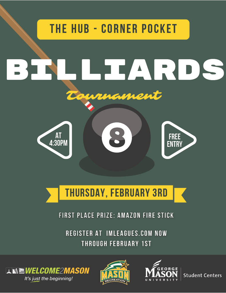 Corner Pocket Programs - George Mason University Student Centers